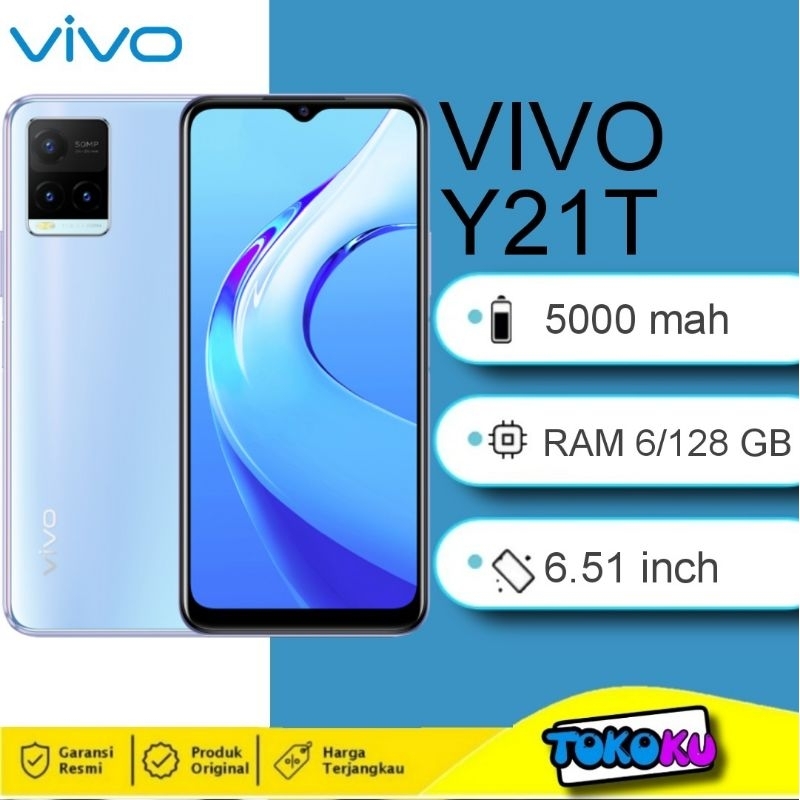 Jual VIVO Y21T RAM 6/128 GB - GARANSI RESMI INDONESIA | Shopee Indonesia