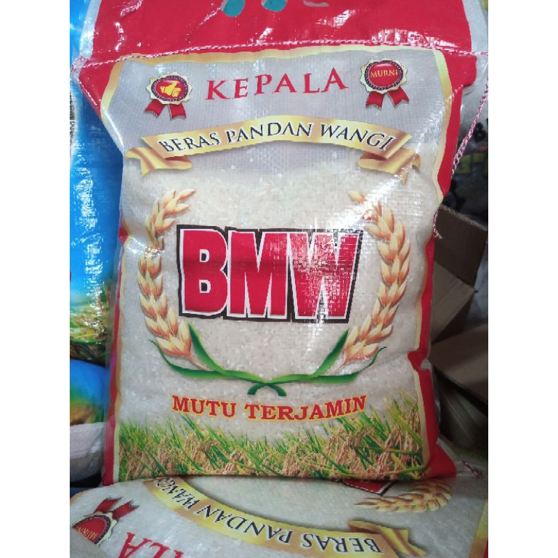 Jual Hemat - Beras BMW Merah Pandan Wangi Cap Kepala 5kg & 10kg ...