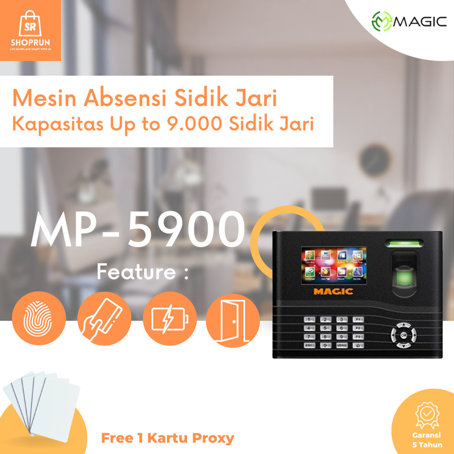 Jual Mesin Absen dan Akses Kontrol Magic MP5900 Fingerprint RFID ...