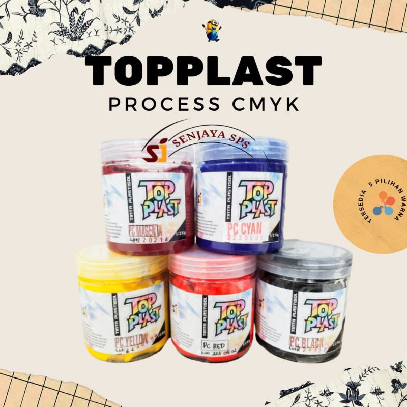 Jual TOPPLAST PROCESS CMYK 1/2 KG | Shopee Indonesia