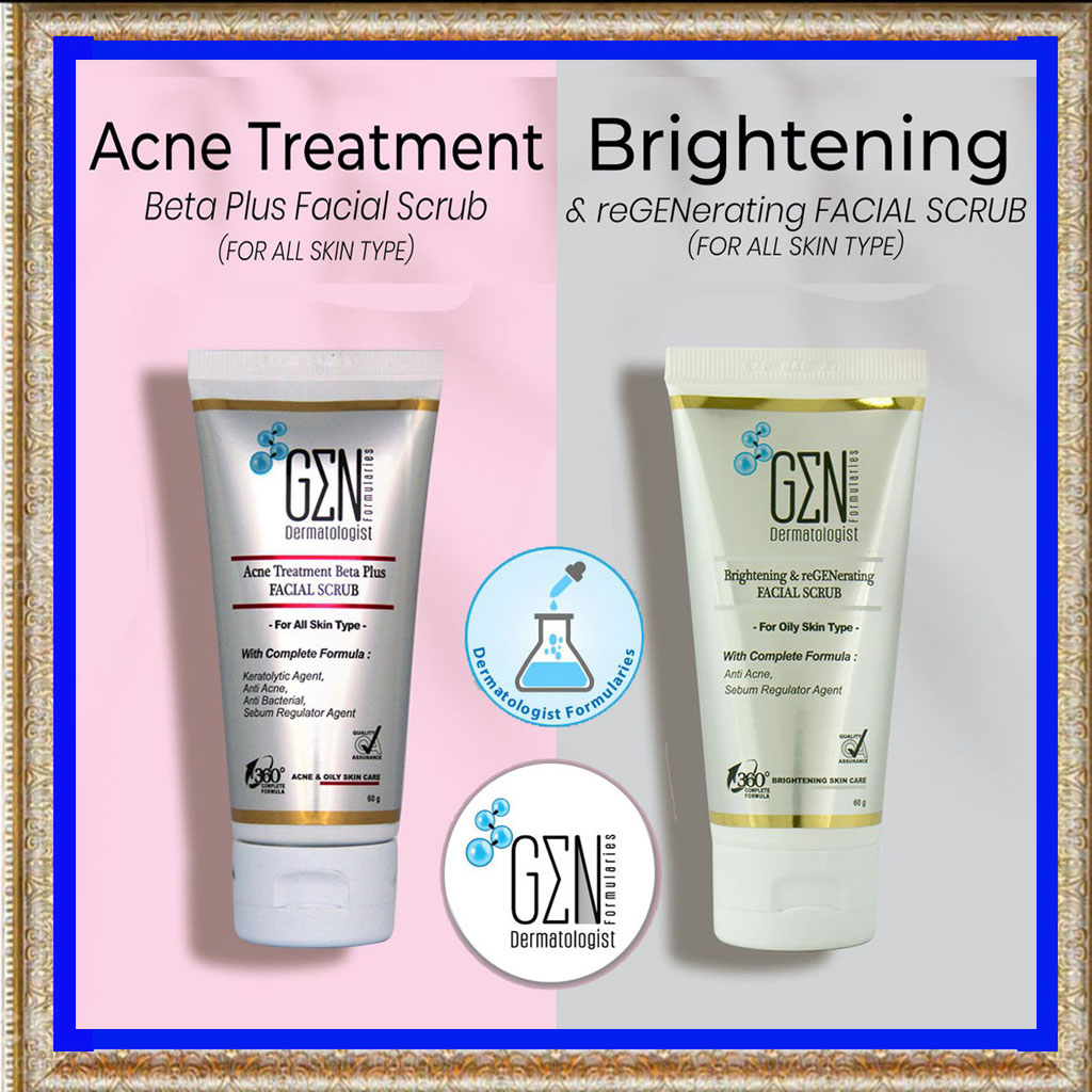 Jual GEN Acne Treatment Beta Plus Facial Scrub / Brightening ...