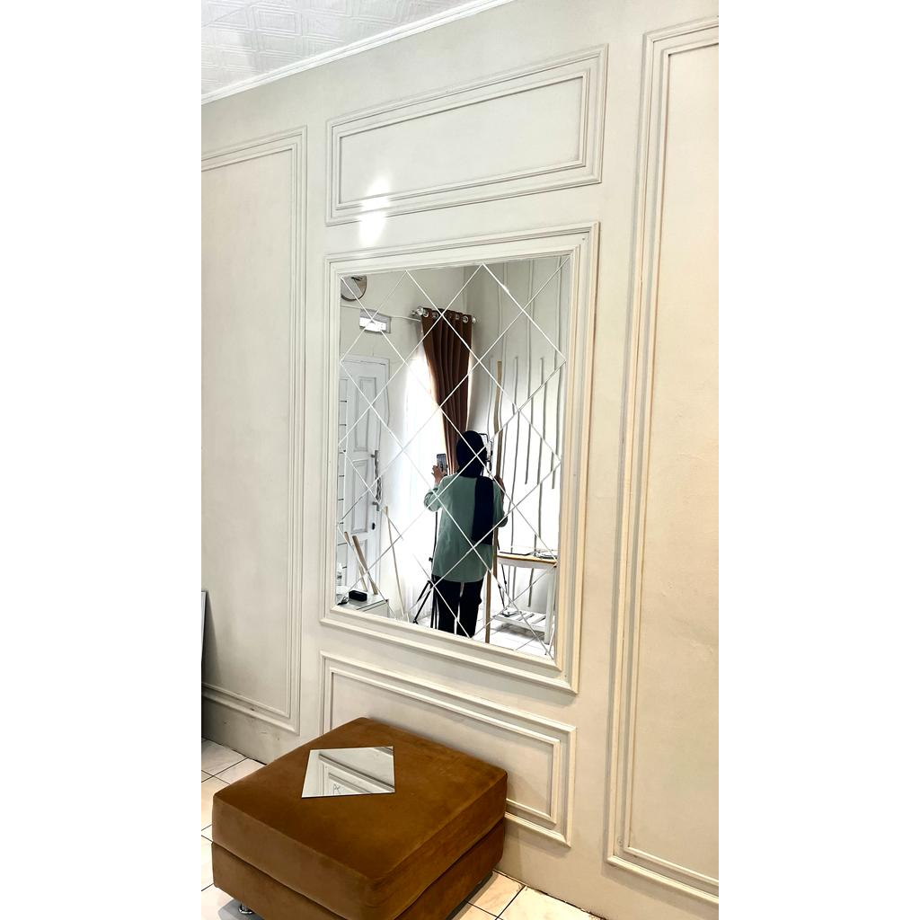 Jual Paket WallMoulding Kayu Double Ukuran Dinding 3 Meter x 3 Meter ...