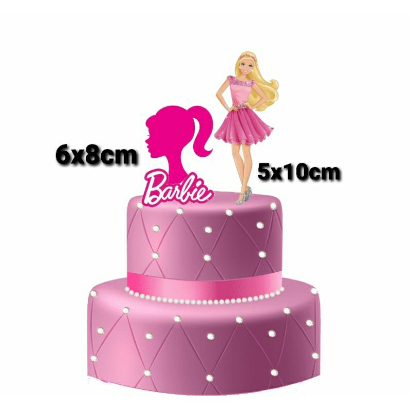 Jual Topper Cake Ultah, Hiasan Kue, Motif Barbie | Shopee Indonesia