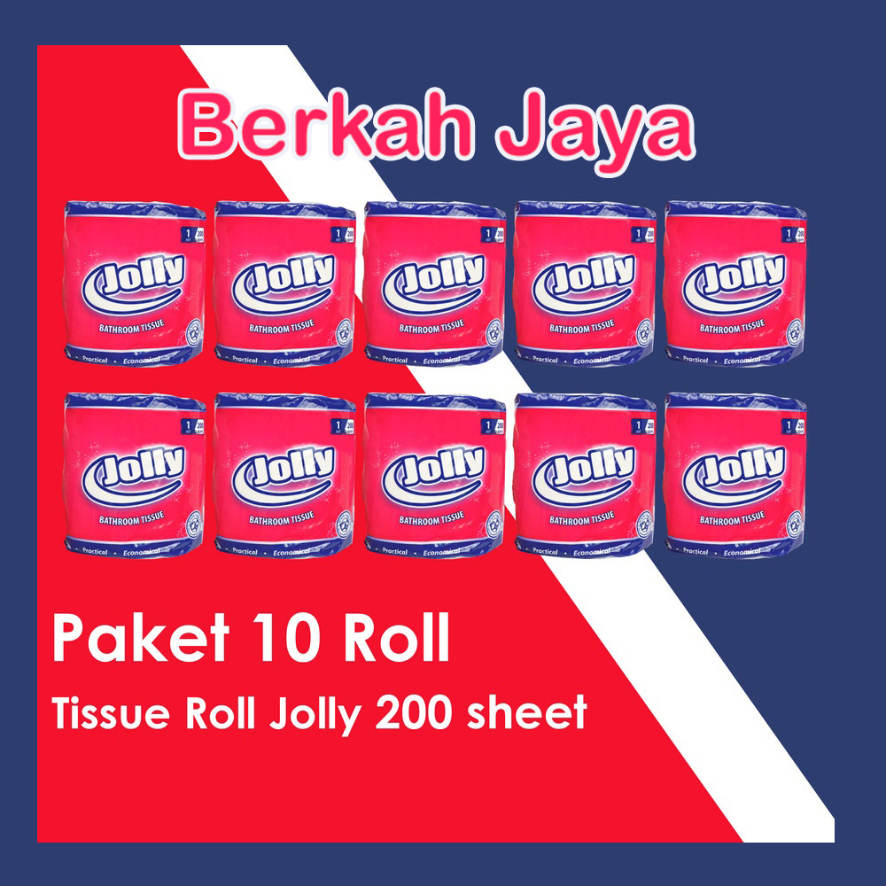 Jual Tissue Jolly Roll 200 sheet ( isi 10 Roll ) | Shopee Indonesia