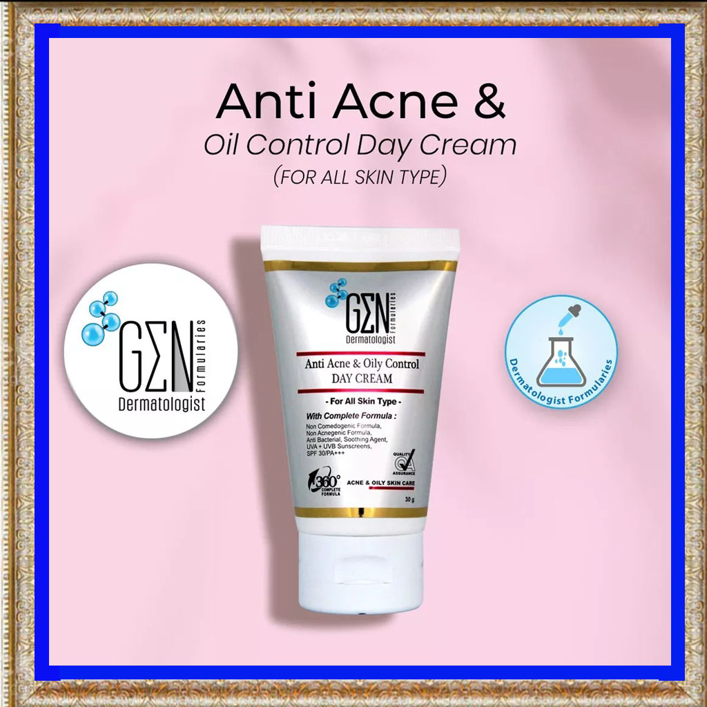 Jual GEN Anti Acne & Oily Control Day Cream (For All Skin Type) 30g ...