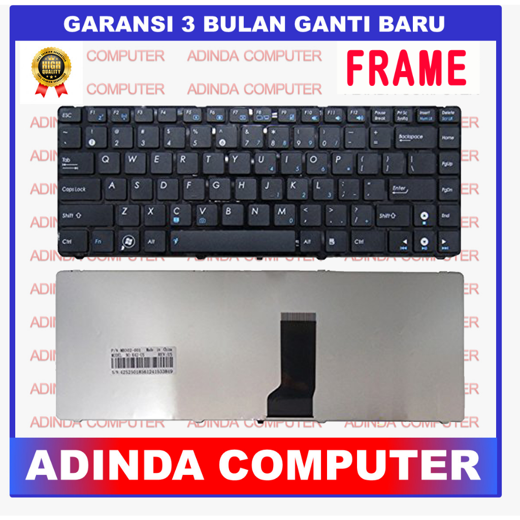 Jual Keyboard Laptop Asus X45C x45 x45a X44H K42 A42 K42J A42J K42F UL30A Frame | Shopee Indonesia