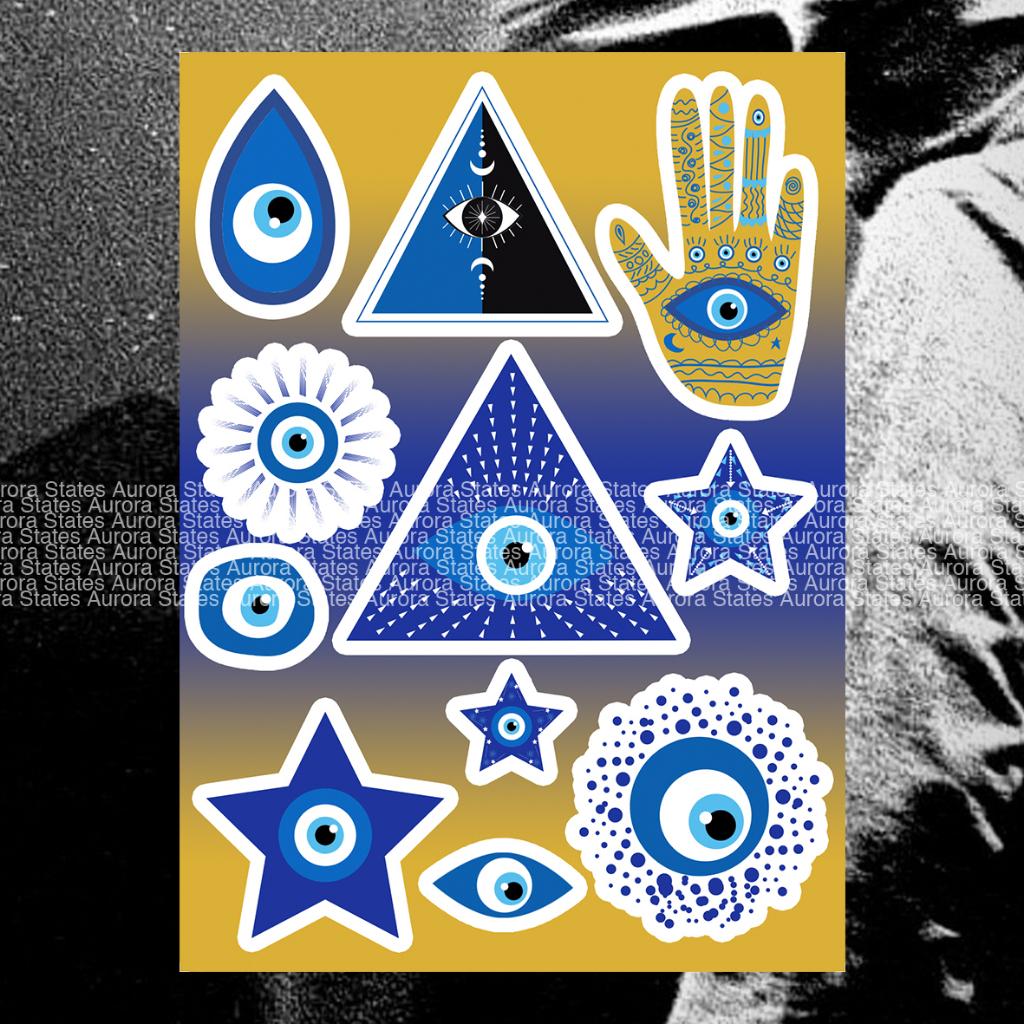 Jual Iluminati Sticker Aesthetic | Stiker satanic | stiker helm ...