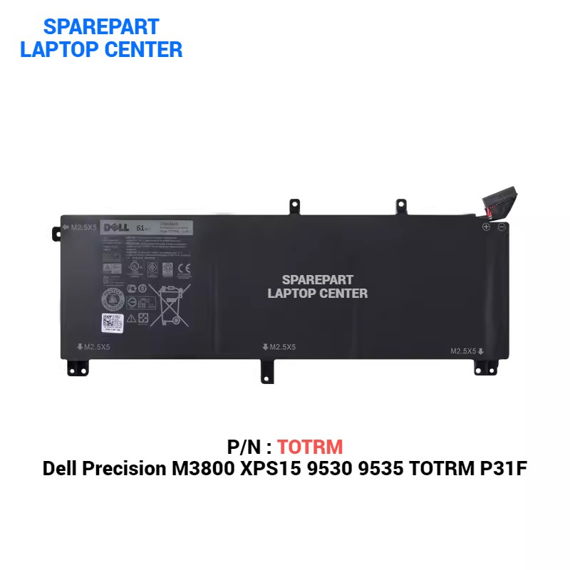 Jual Baterai Dell Precision M3800 15 9530 Series 245RR H76MV 7D1WJ ...