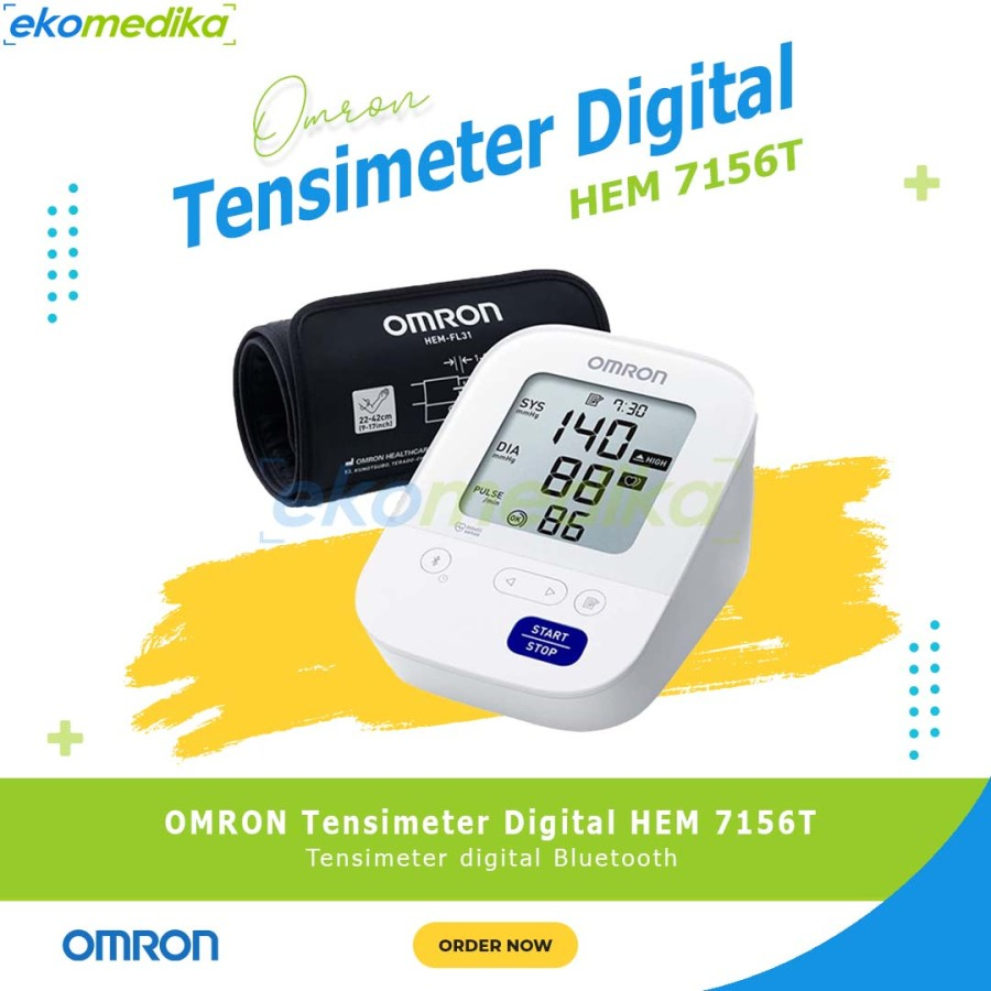 Jual OMRON HEM-7156T / HEM 7156 T Tensimeter Digital / Automatic Blood ...