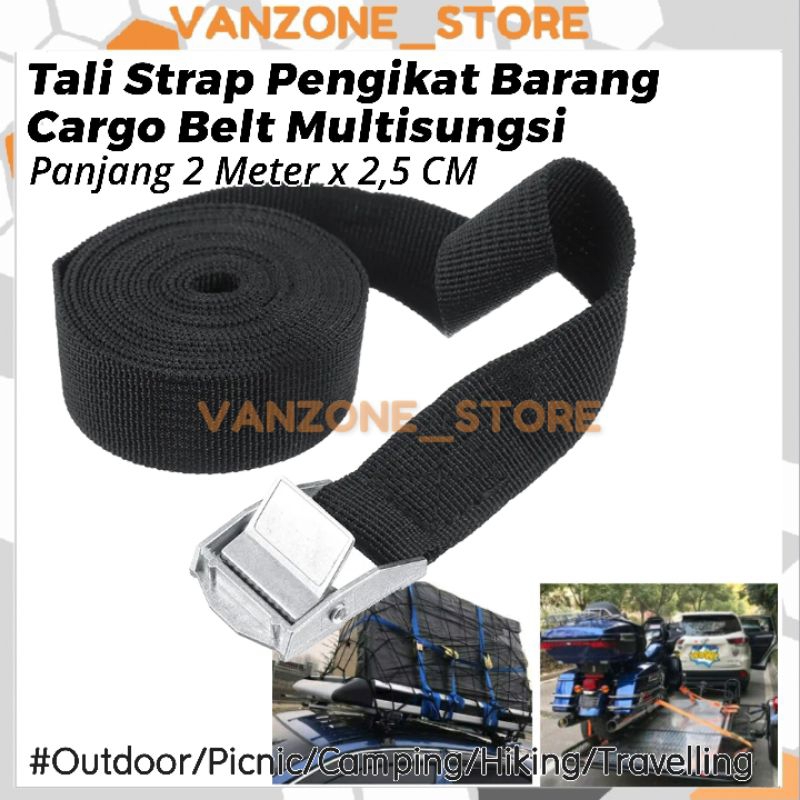 Jual [VANZONE] Tali Strap Multifungsi Pengikat Barang Cargo Belt ...
