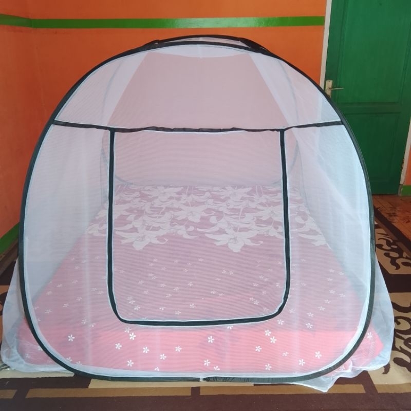 Jual selambu kelambu tidur lipat dewasa 200x200 jumbo pinggiran karet ...