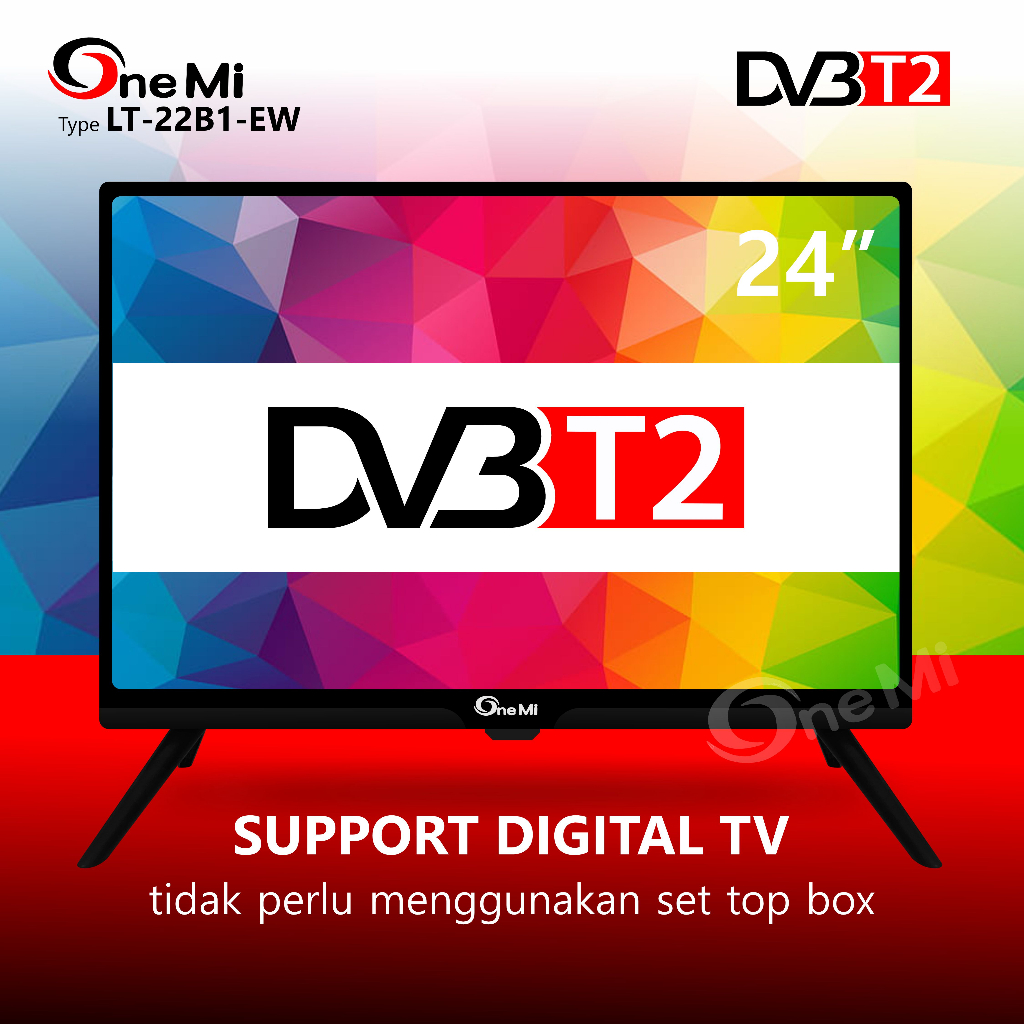 Jual TV LED Monitor Murah OneMi TV 24 inch FHD Ready Digital Televisi ...