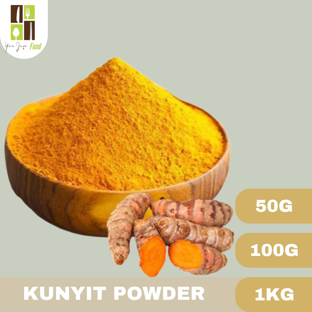 Jual Kunyit Bubuk / Turmeric Powder/ 100% Asli Tanpa Campuran / Rempah ...