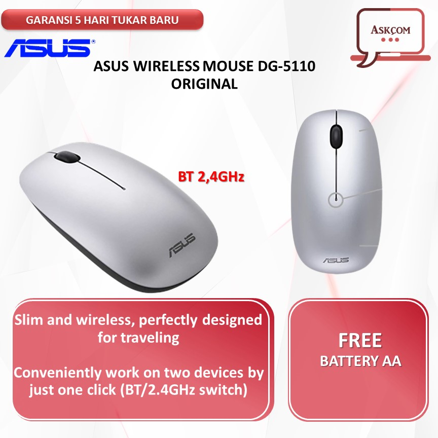 Jual ASUS Wireless Mouse DG-5110 Original Free Battery | Shopee Indonesia