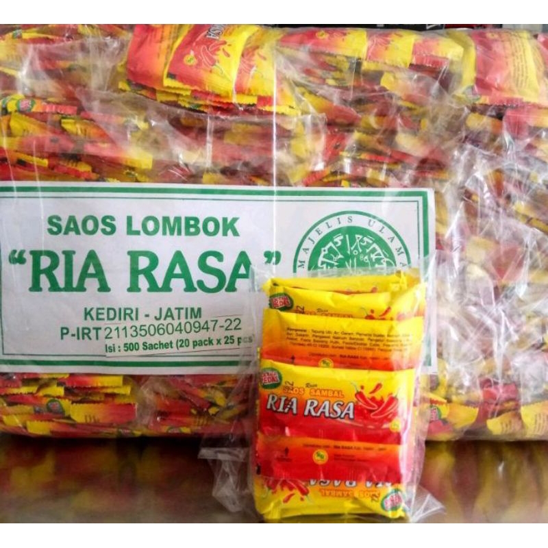 Jual Saos sambal ria rasa sachet isi 25bj | Shopee Indonesia