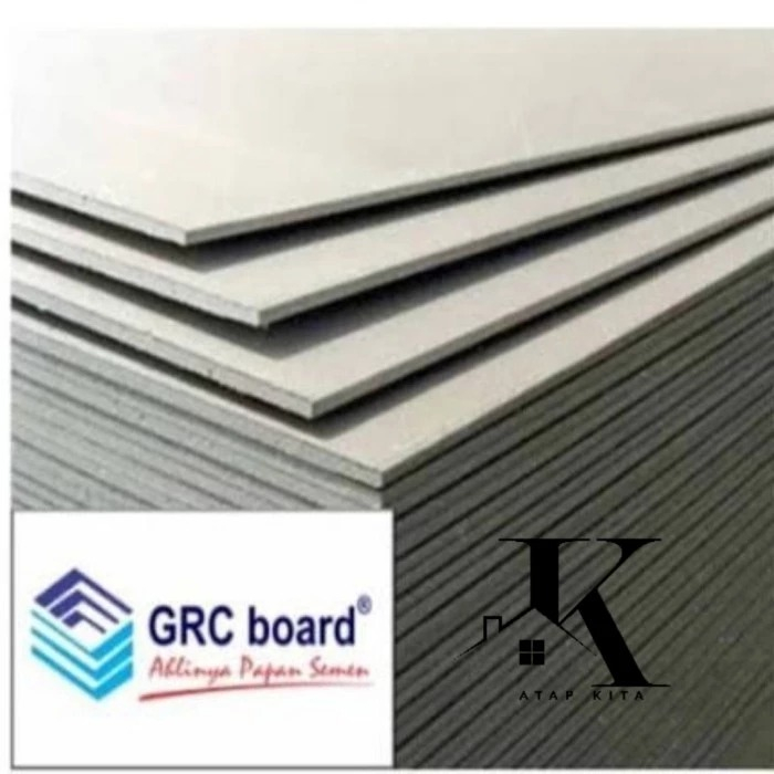 Jual GRC Board 10 mm / Papan GRC / Fiber Semen / GRC Board / 1.22 X 2. ...