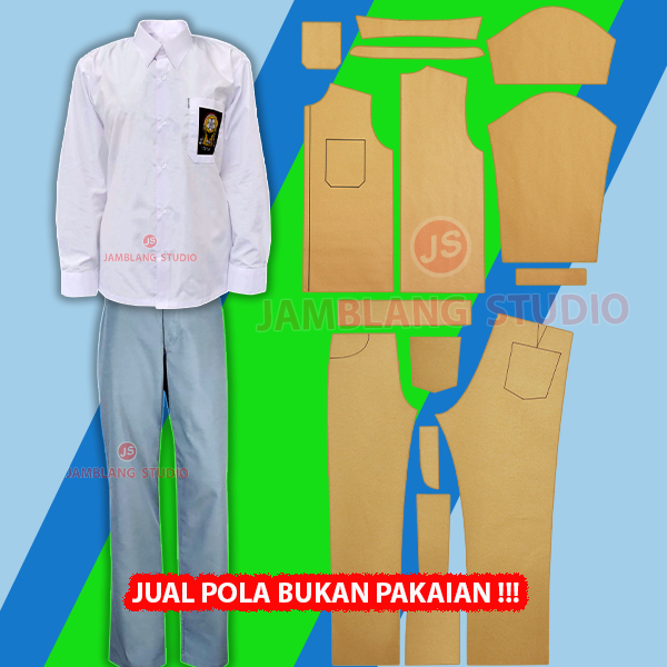 Jual Pola Instan Seragam SMA All Size [5 Size S-XXL] Pola Semua Ukuran Jamblang Studio | Shopee ...