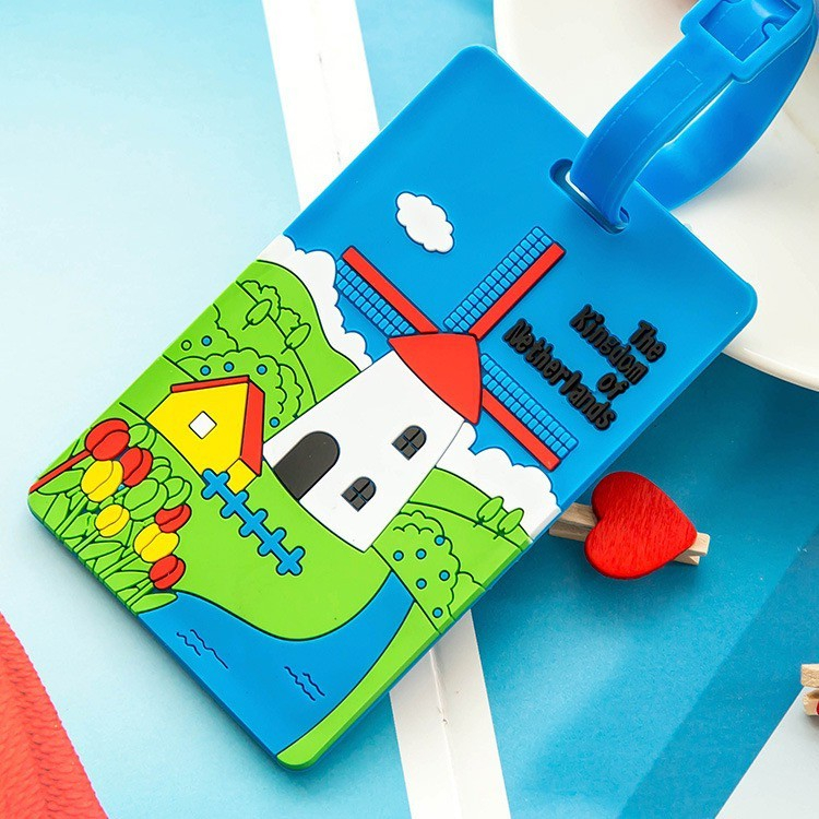 Jual Name Tag Rubber Karakter Lucu Tas Sekolah Anak Koper Luggage Tag ...