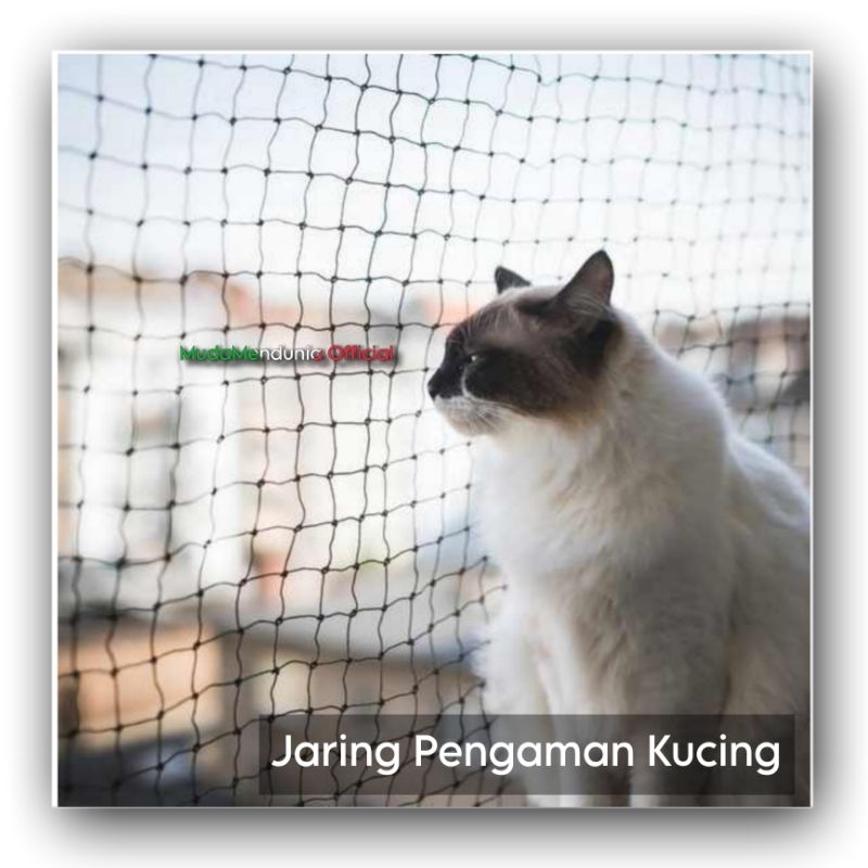 Jual Jaring pagar kucing / ayam / unggas / kolam ikan tebal lubang 1cm ...