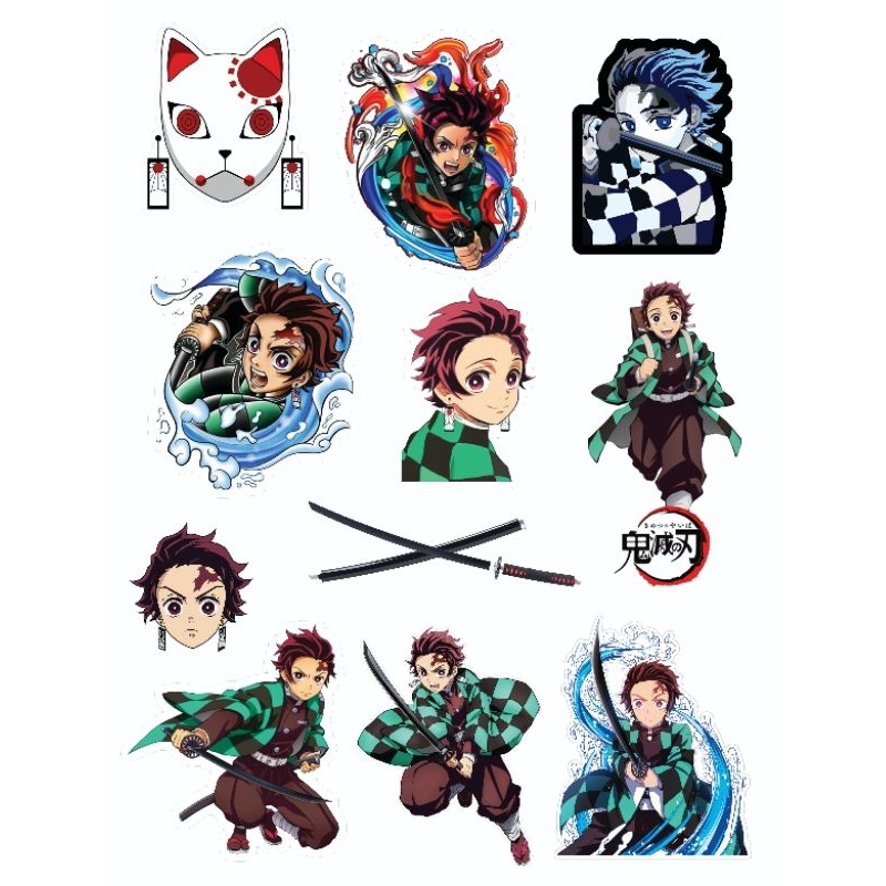 Jual Sticker Tumblr Sheet Pack Anime Demon Slayer | Sticker Chibi ...