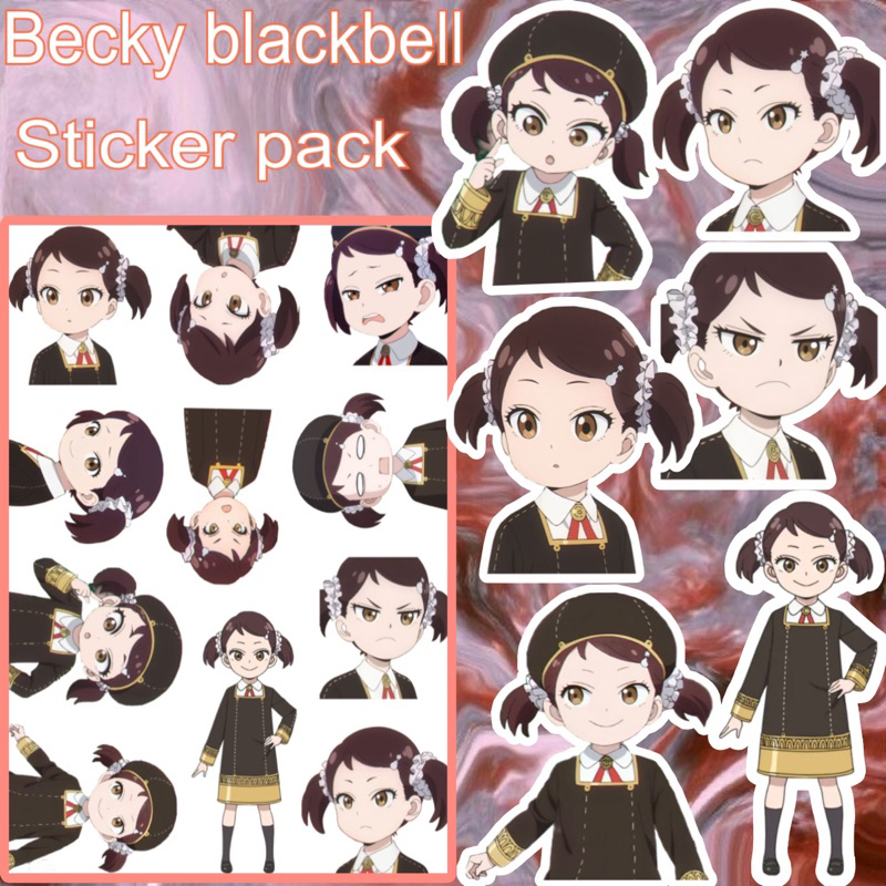 Jual STIKER Anime Becky Blackbell SPY X FAMILY Glossy Anti Air ( Sudah ...