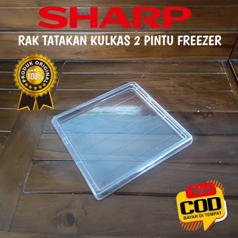 Jual RAK SEKAT RAK TATAKAN KULKAS SHARP 2 PINTU BAGIAN FREZEER UKURAN 26 X 25 CM ORIGINAL ...