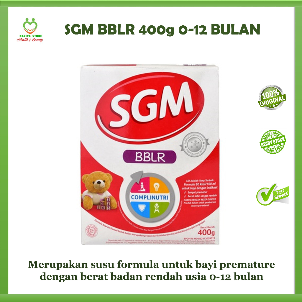 Jual SGM BBLR 400 GR Susu Formula Untuk Bayi Prematur Bayi dengan Berat ...