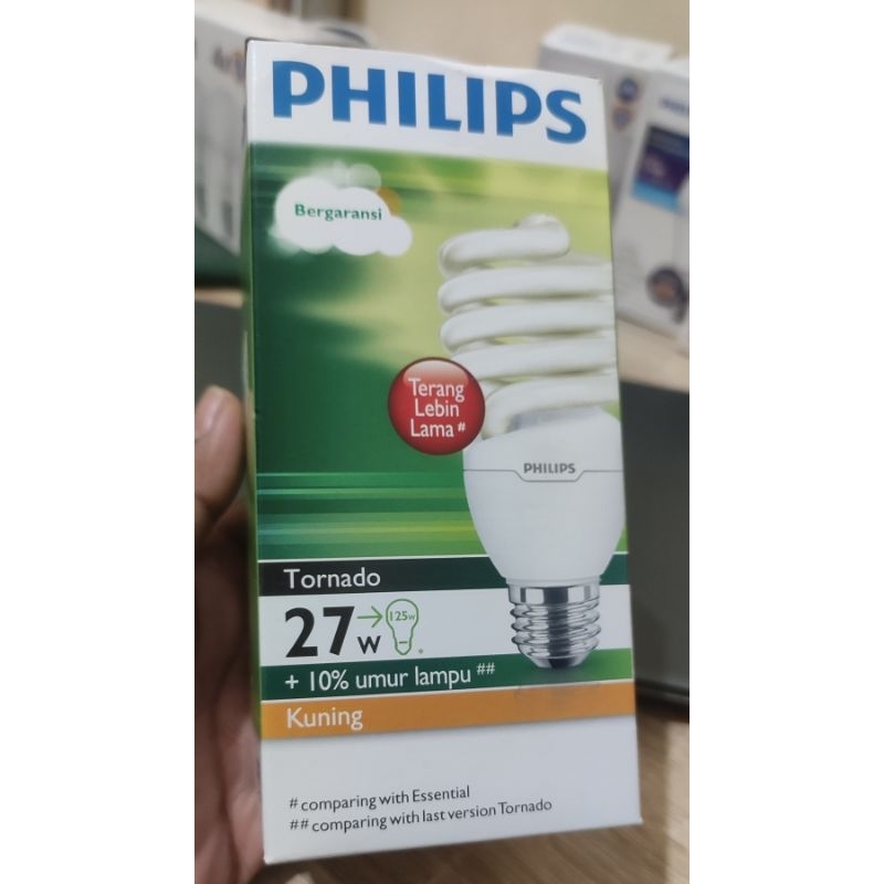 Jual Philips Tornado 27W Warm White (Kuning) | Shopee Indonesia