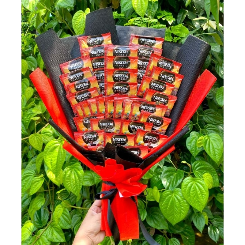 Jual BUKET KOPI NESCAFE CLASSIC ISI 40 UNIK PREMIUM / BUKET SNACK MEWAH ...