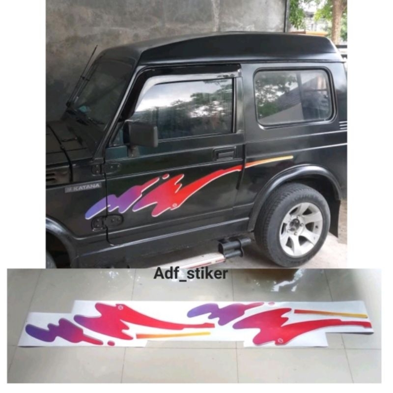 Jual Stiker Body Suzuki Katana Tahun 1994 1set/ sticker body Suzuki ...