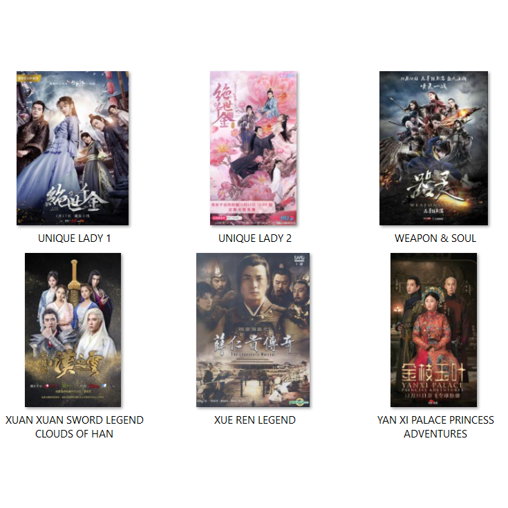 Jual Serial drama cina Unique Lady 1, Unique Lady 2, Weapon & Soul ...
