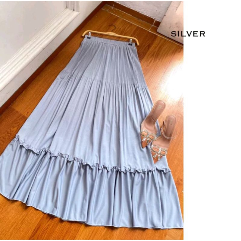Jual SKIRT PLISKET CLARA / ROK PLISKET PREMIUM TERBARU / ROK SUSUN ...