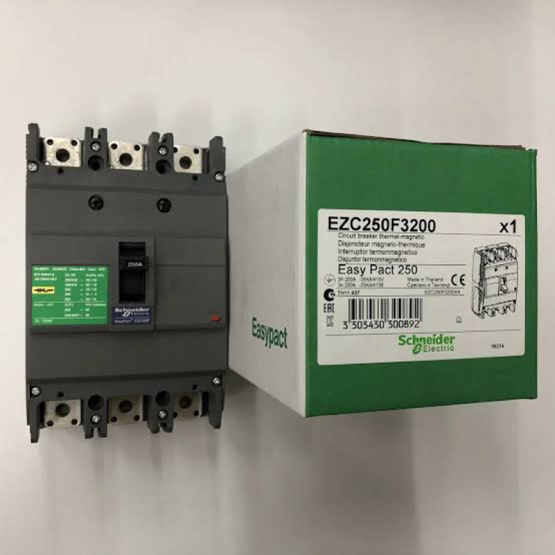 Jual MCCB SCHNEIDER EZC250F3200 3P 200A BREAKER 3PHASE EZC250F EZC 250F ...