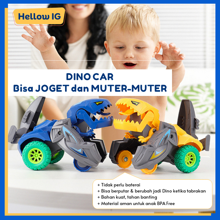 Jual Mainan Mobil Dino Dinosaurus Joget Mobil Robot Berubah Termurah ...