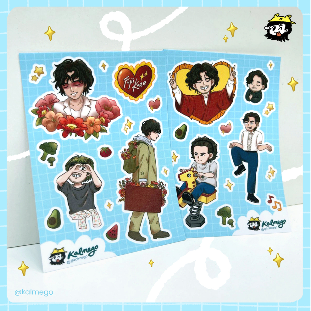 Jual Fujii Kaze Glittery Sticker Sheet - kalmego | Shopee Indonesia