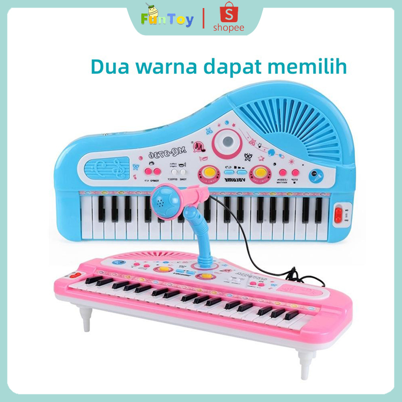 Jual FUNTOY 37 Kunc Little Musician Piano MIC Keyboard Elektronik Mini ...