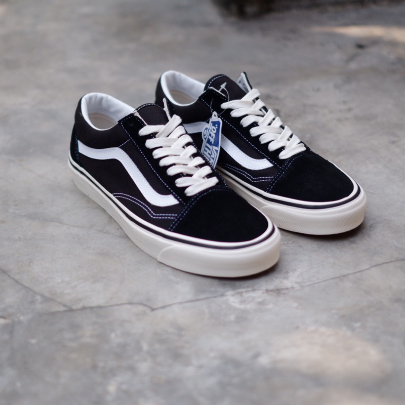 Jual VANS OLD SKOOL DX ANAHEIM BLACK WHITE ORIGINAL | Shopee Indonesia