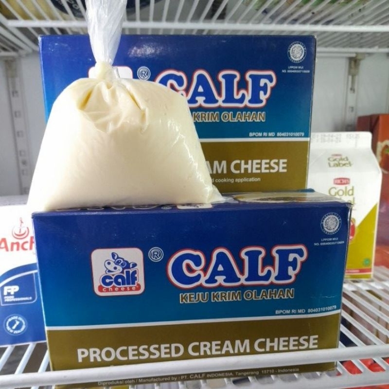 Jual cream cheese krim keju krim olahan calf cheese repack 250 g ...