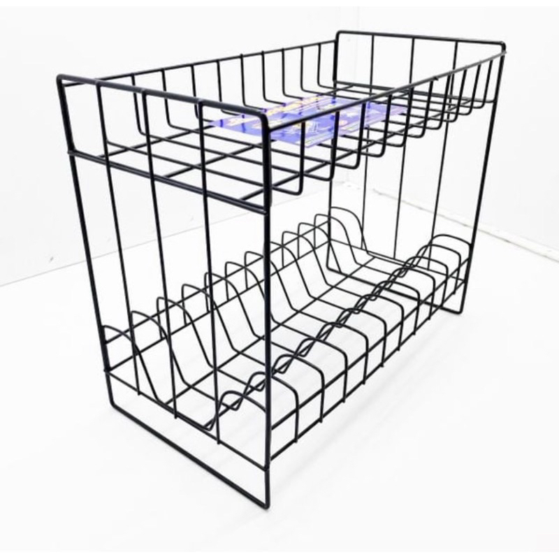 Jual RAK PIRING GELAS 3 SUSUN HITAM / RAK PIRING RPK 03 / - RAK ANTI ...