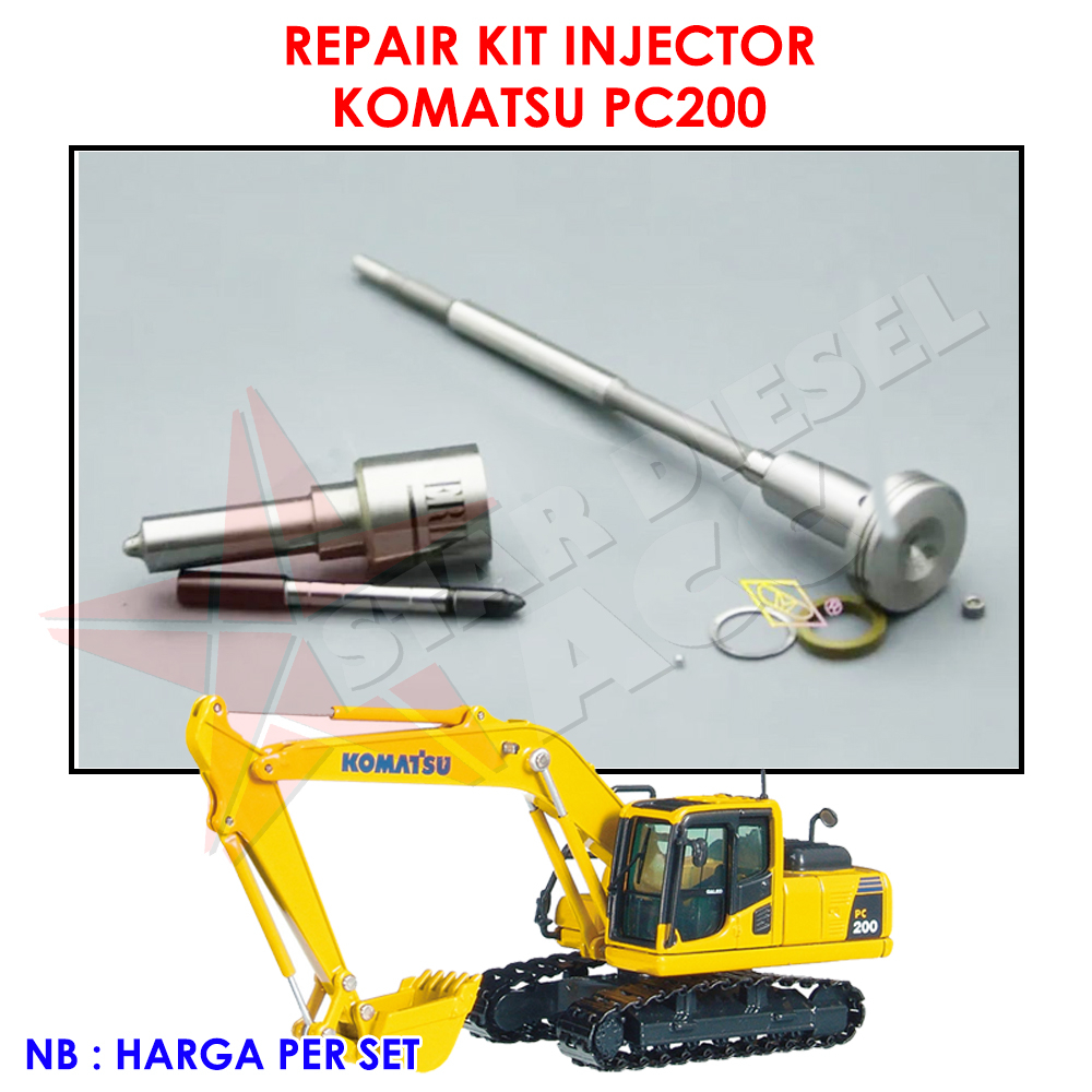 Jual INJECTOR KOMATSU PC200 INJECTOR ISI DALAM REPAIR KIT | Shopee ...