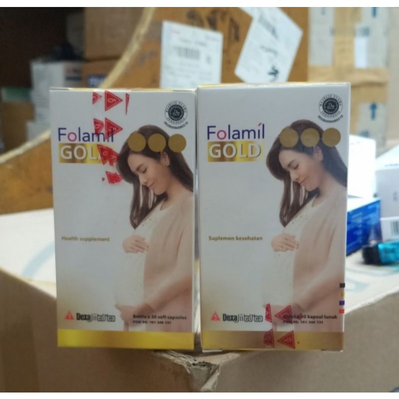 Jual Folamil Genio dan Gold 1 Botol Isi 30 Kapsul - Multivitamin Untuk ...