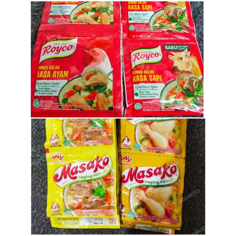 Jual Penyedap Rasa Royco/Penyedap Rasa Masako Sachet 1 Renceng (12pcs ...