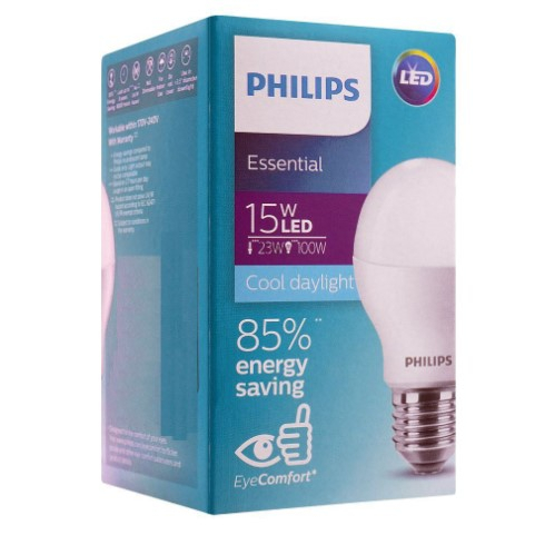 Jual Lampu LED Philips Essential 15 watt Bohlam 15w Philip 15 w LED Essensial 15watt Putih ...