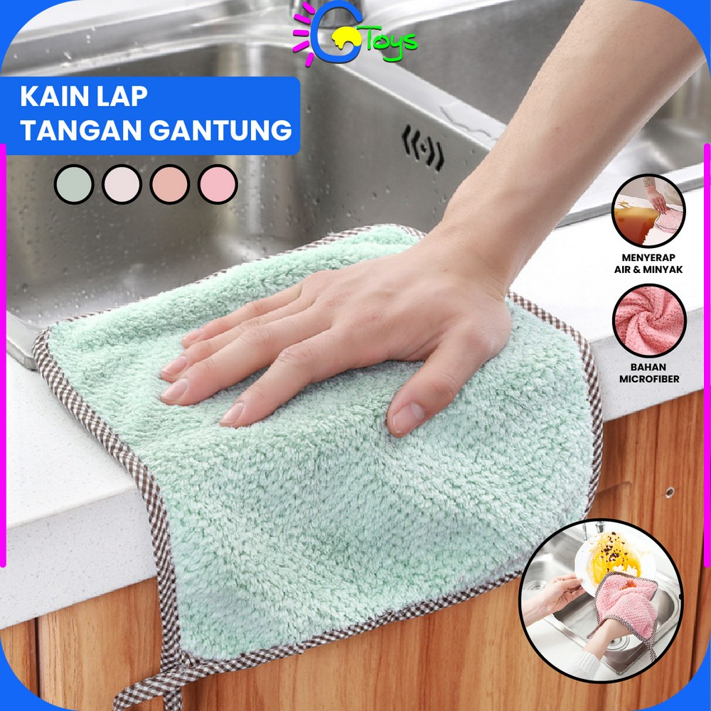 Jual CR-C865 Kain Lap Tangan Gantung Lap Microfiber Lembut Serbaguna ...