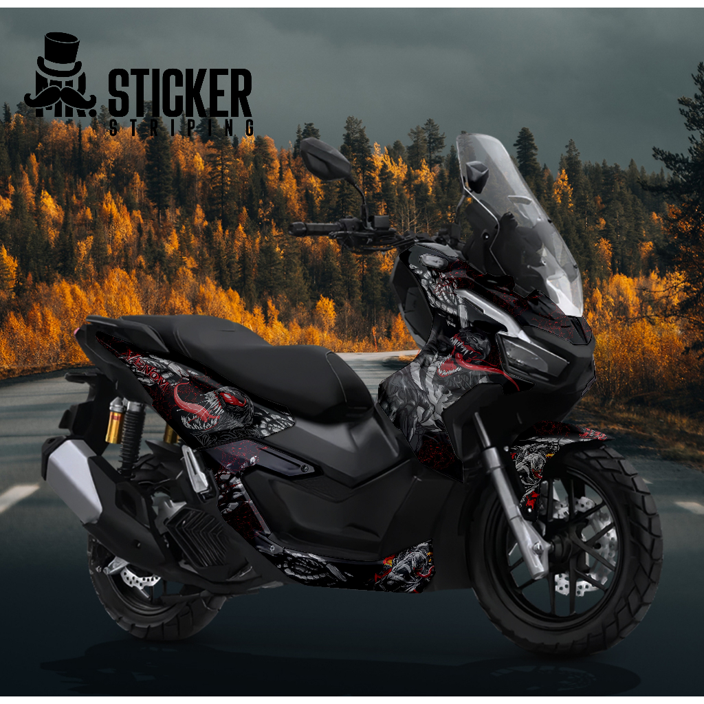 Jual decal honda ADV 150 ADV 160 full body custom sticker free design ...