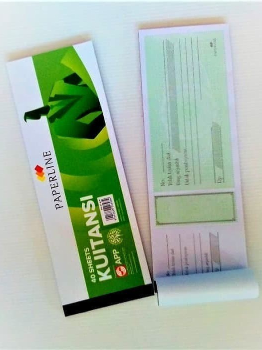Jual Kwitansi Kuitansi Paperline 40 Sheets (KT 40 M) Ukuran Kecil 21,5cm x 7,5cm 40 Lembar ...