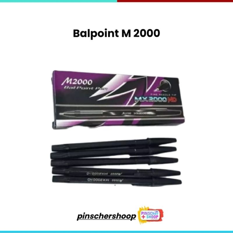 Jual Pulpen BallPoint M2000 Hitam MX2000 ND / Pcs | Shopee Indonesia