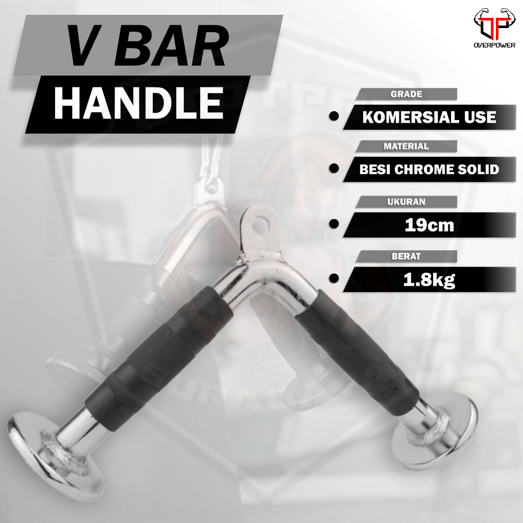 Jual V Bar Handle /Cable Attachment/Crossover/Gym/Fitness | Shopee ...