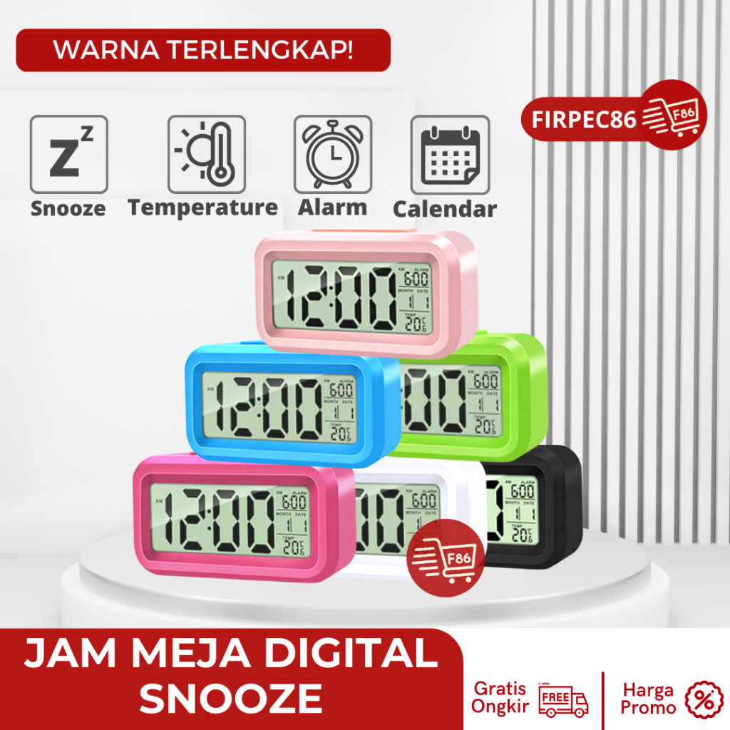 Jual Jam Weker Pintar Digital Smart Alarm Clock Jam Weker Jam Meja ...