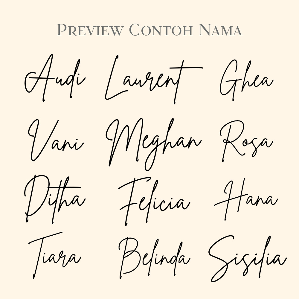 Jual Tambahan Huruf / Font / Nama / Sticker Huruf (KHUSUS PEMBELIAN ...